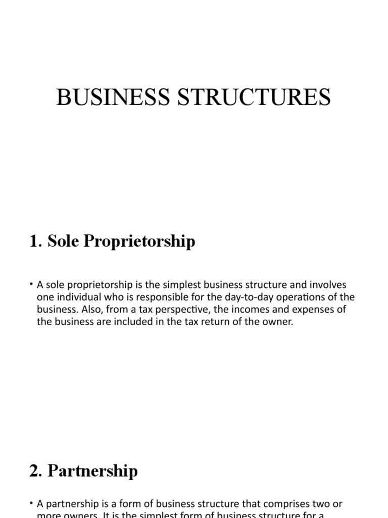 Business Structures | PDF