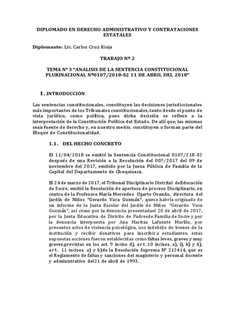 Analisis de La SCP 0107-2018S2 | PDF | Gobierno | Justicia