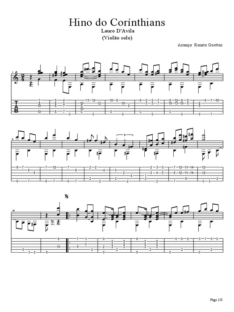 Hino Do Corinthians | PDF