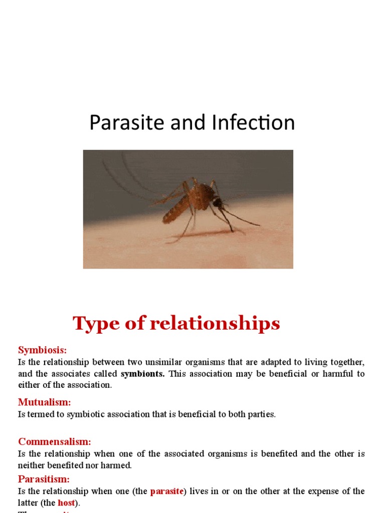 Parasite and Infection | PDF | Parasitism | Infection
