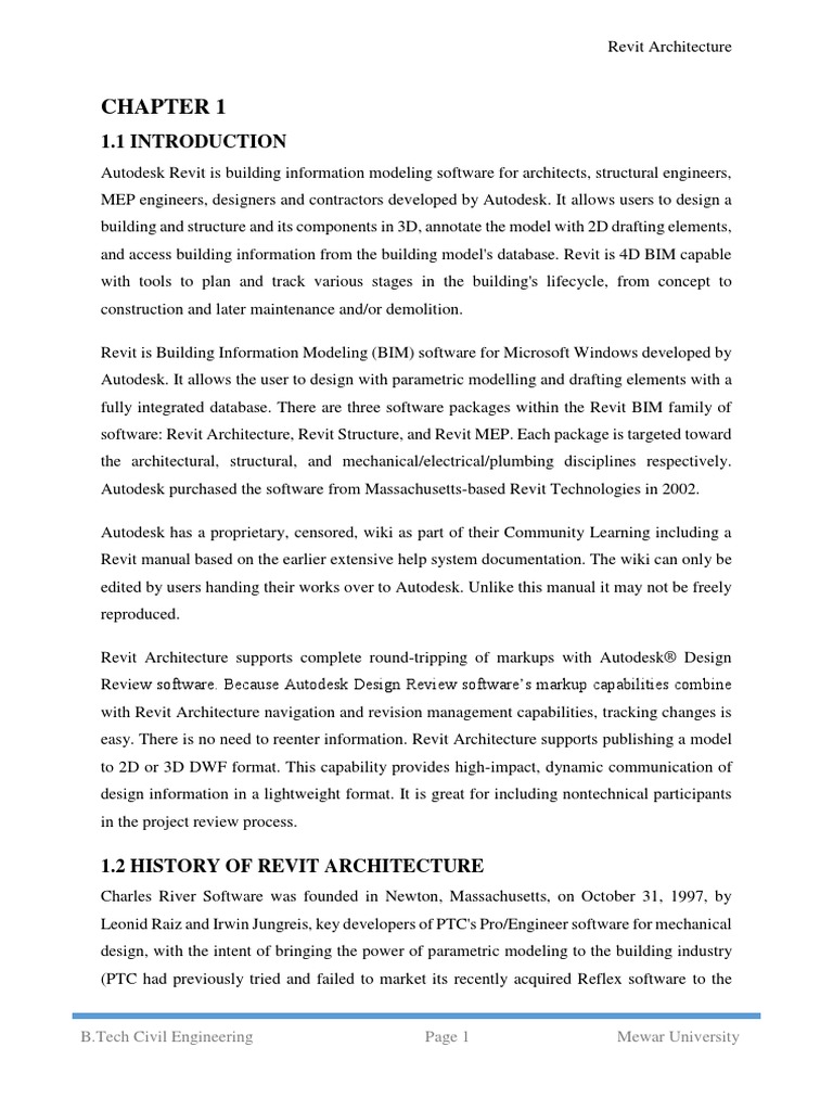Revitarchitecture 171211161251 Pdf Autodesk Revit Software