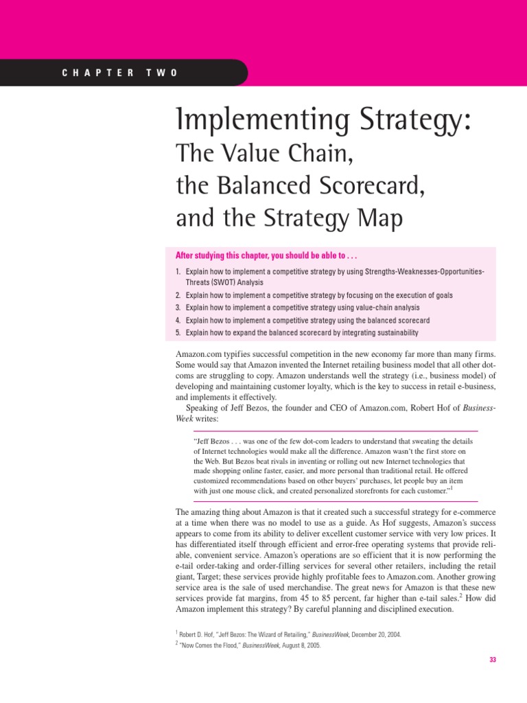 Implementing Competitive Strategy | PDF | Strategic Management | Value ...