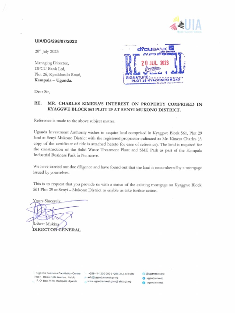 NFA - Land Verification - Kibp | PDF