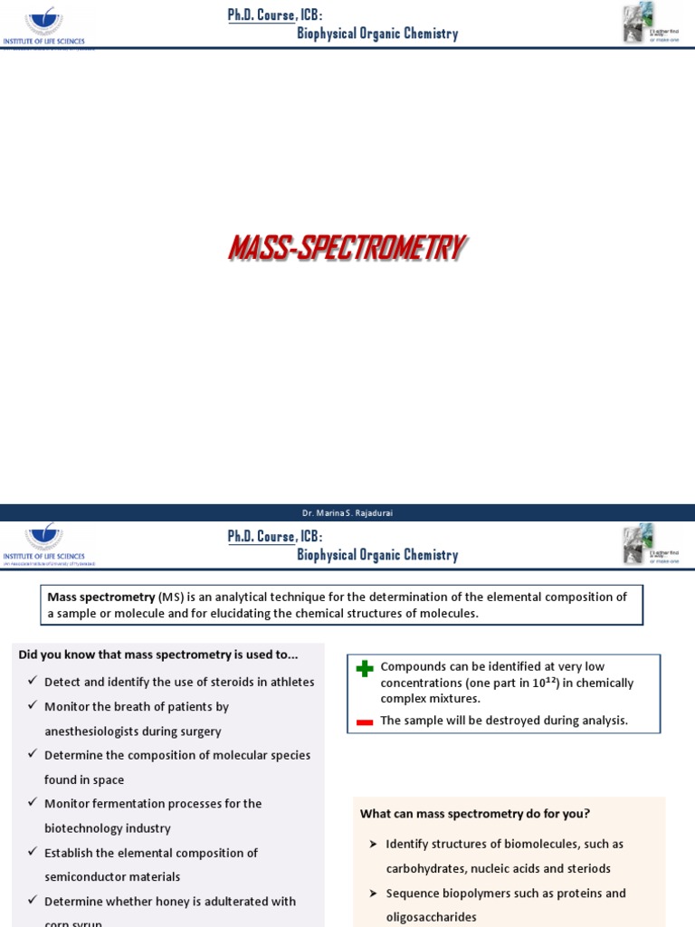 Mass Spectrometry | PDF