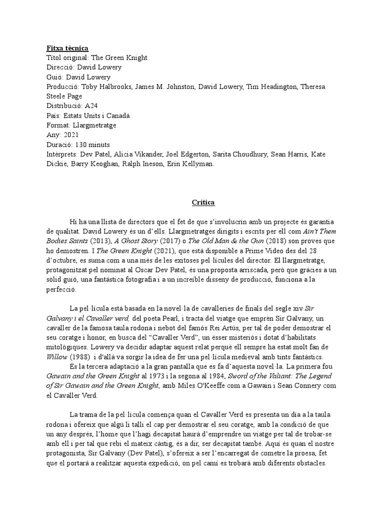 The Green Knight | PDF