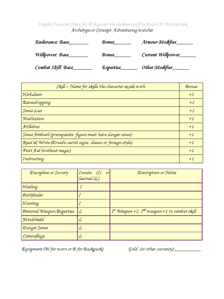 AtD Sheet Watcher | PDF