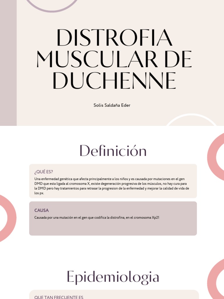 Distrofia Muscular de Duchenne | PDF | Relaciones personales, crianza y ...