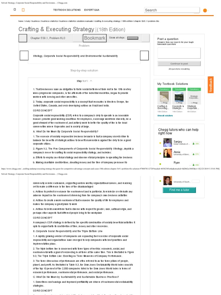 CSR and Sustainability Strategy Guide | PDF | Corporate Social ...