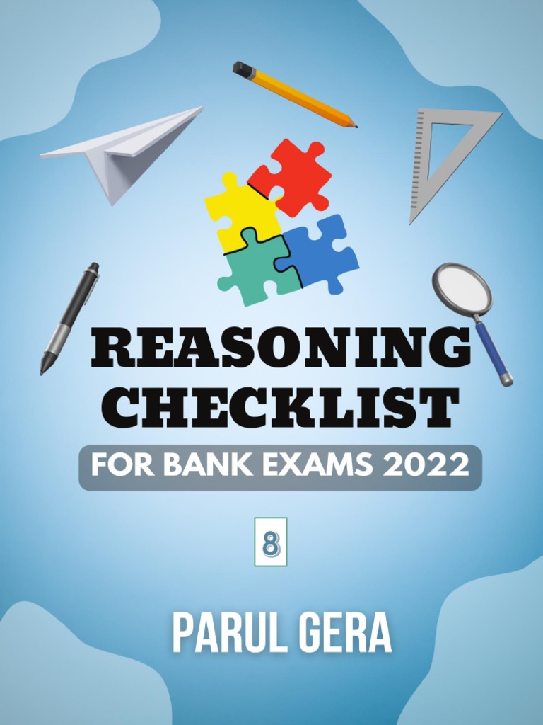 Reasoning Checklist 8 PDF 2022 by Parul Gera | PDF