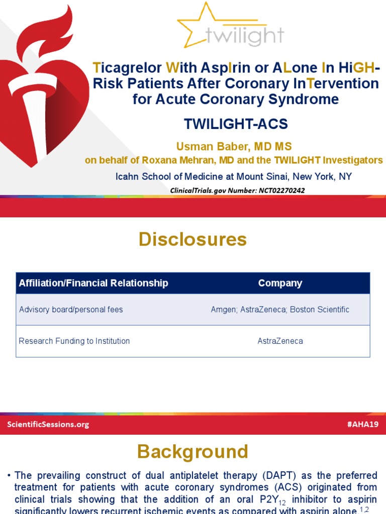 TWILIGHT | PDF | Percutaneous Coronary Intervention | Myocardial Infarction
