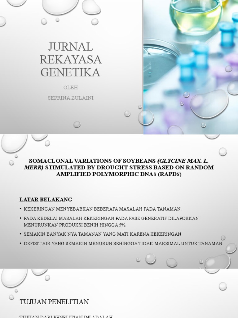 Jurnal Rekayasa Genetika | PDF