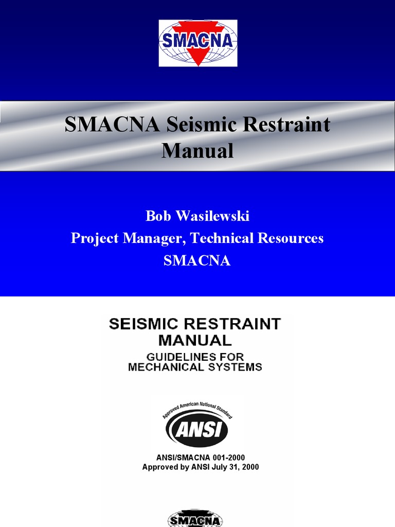 SMACNA Seismic Restraint Manual | PDF | Duct (Flow) | Pipe (Fluid ...