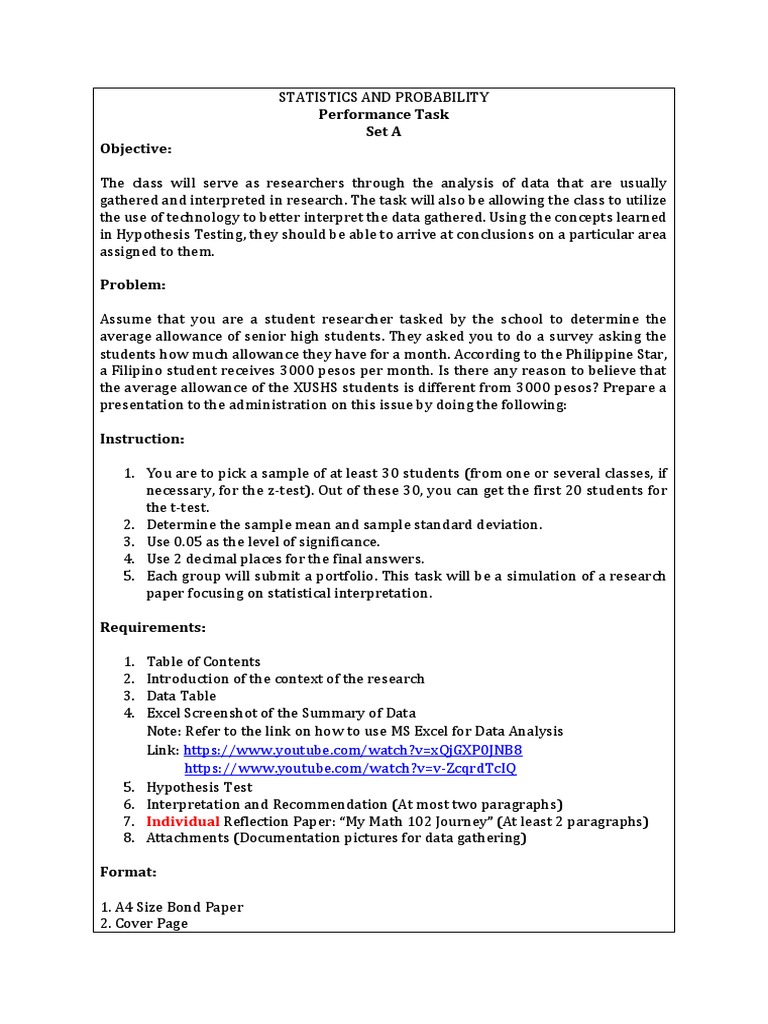 Math 102 PT - Set A | PDF | Statistics | Data Analysis