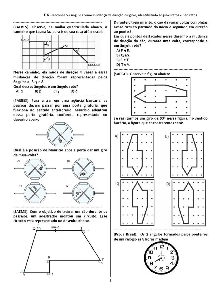 D6 (9º ANO - Mat.) - Blog Do Prof. Warles | PDF