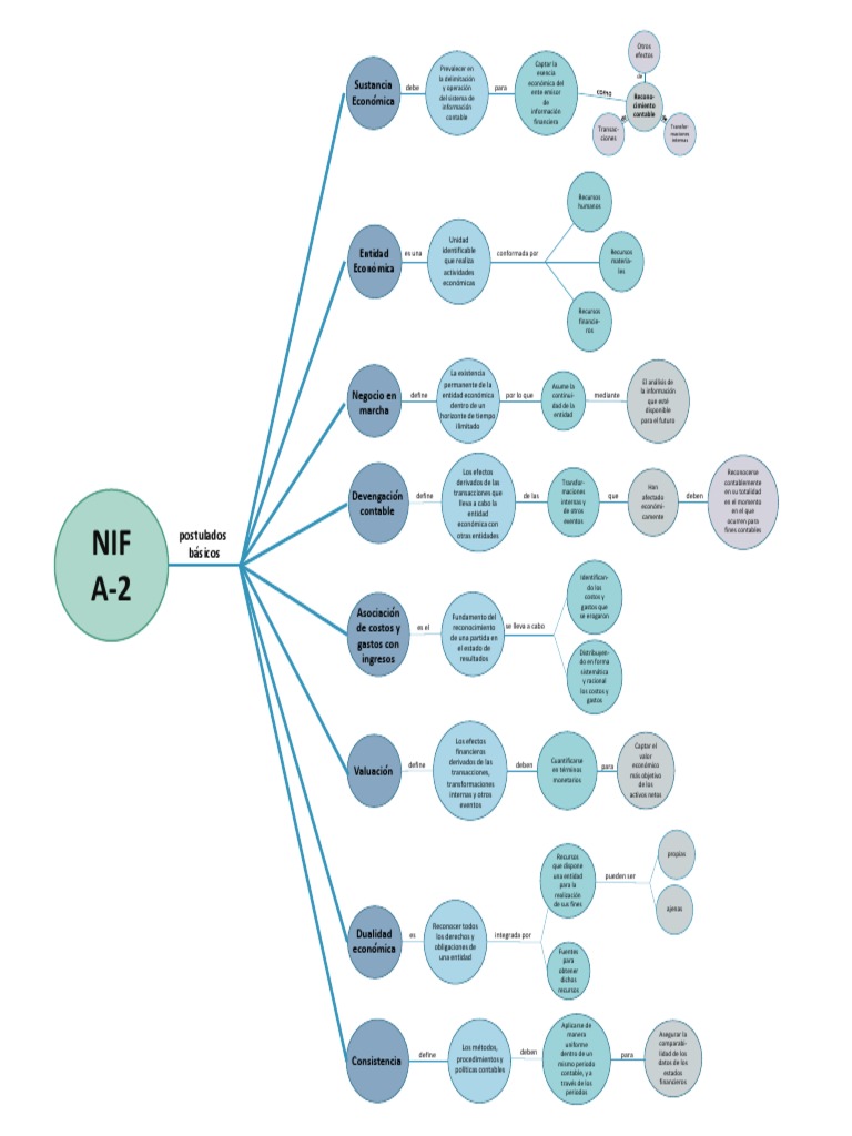 Mapa Conceptual Postulados Basicos NIF A-2 | PDF | Contabilidad | Business
