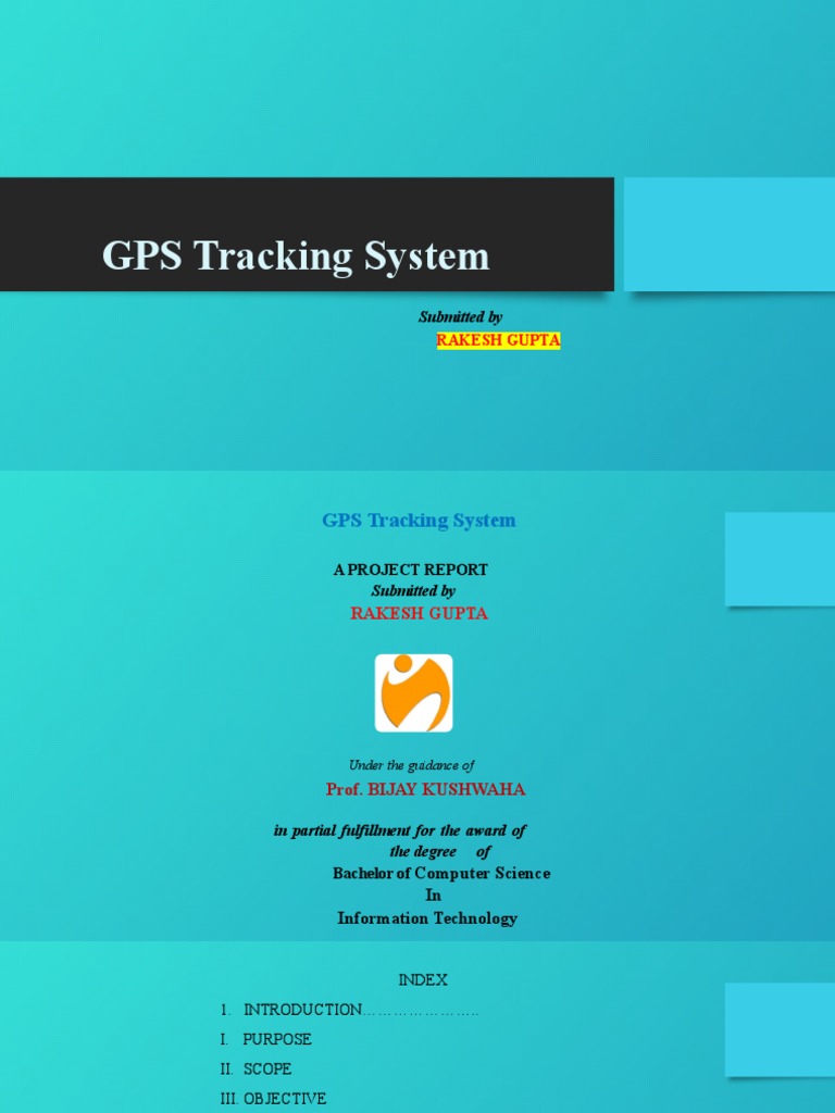 Gps Tracking System Pdf