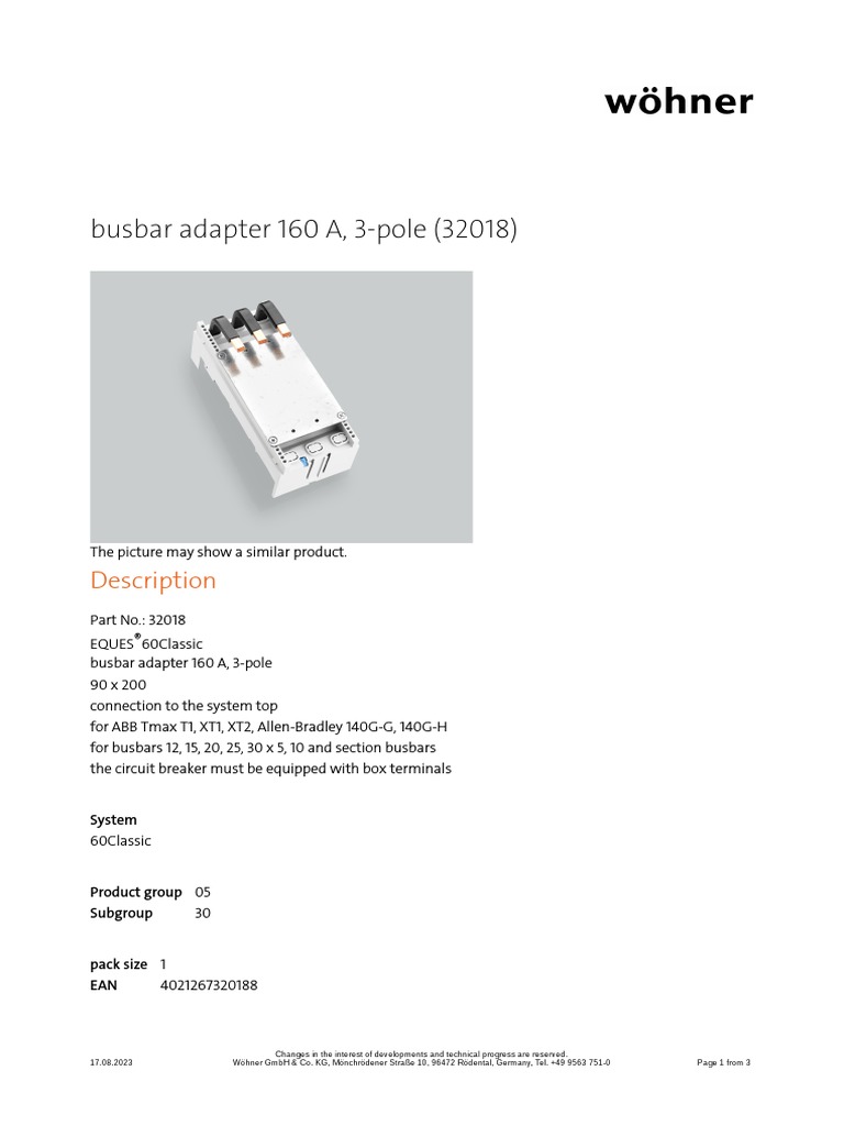 Woehner 32018000A | PDF