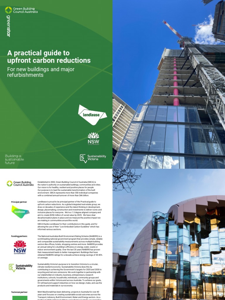 A Practical Guide To Upfront Carbon Reductions | PDF