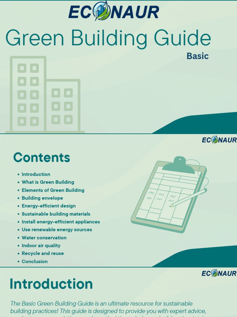 Green Building Guide Basic | PDF | Green Building | Building Insulation