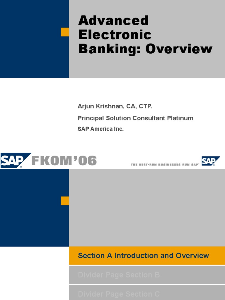 Advanced Electronic Banking | PDF | Cheque | Cash