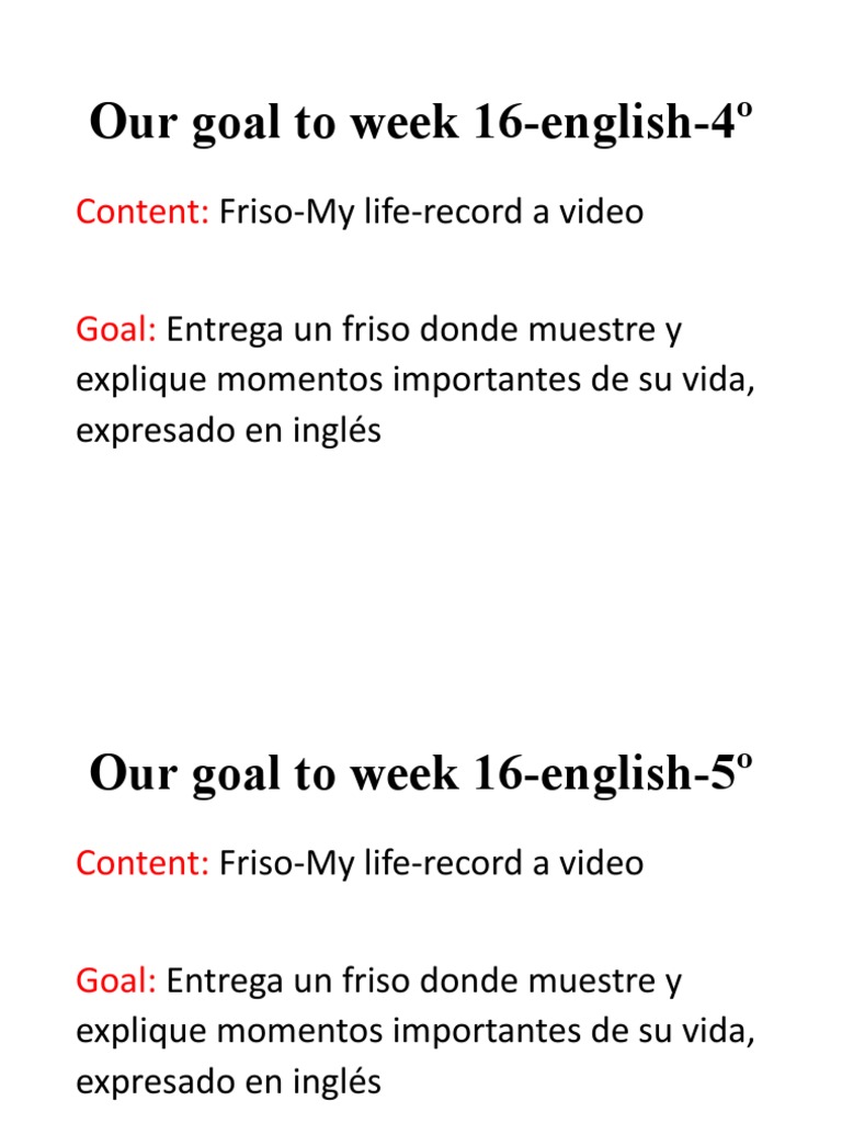 Metas Ingles-2 Periodo | PDF