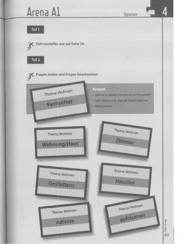 Arena A1 Sprechen T4 | PDF