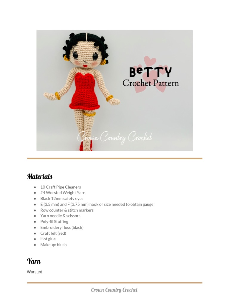 Betty Boop. Amigurumi | PDF