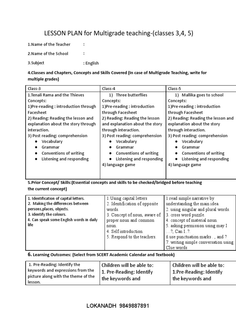 3,4,5 English Multigrade LP | PDF | Language Arts & Discipline ...