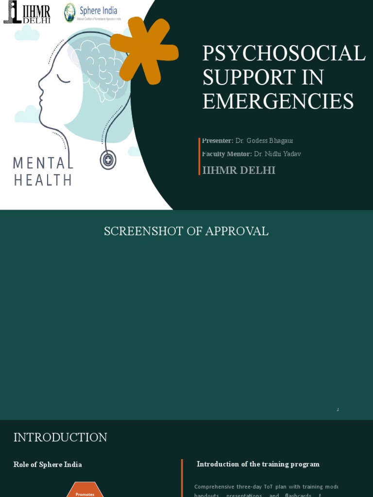 Psychosocial Support in Emergencies | PDF