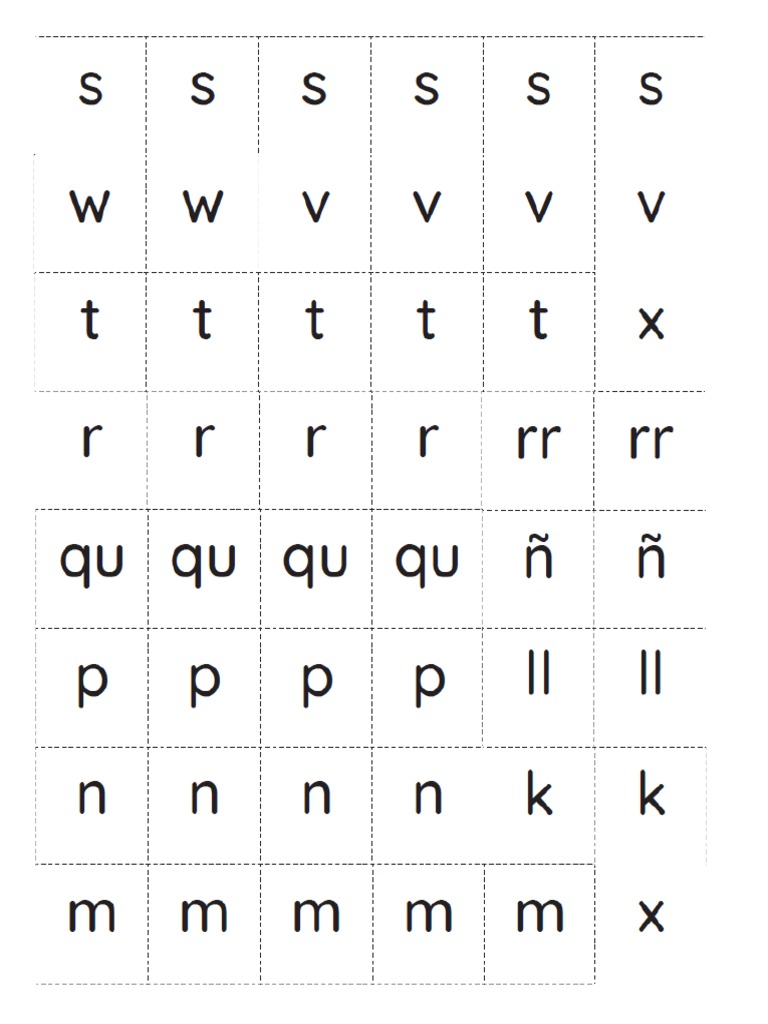 letras componedor 4 | PDF