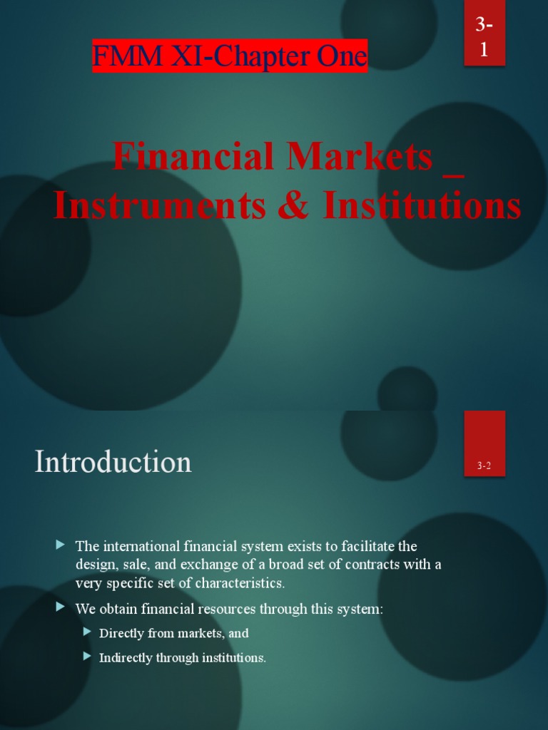 Ch-1 Markets and Financial Instruments XI | Download Free PDF ...
