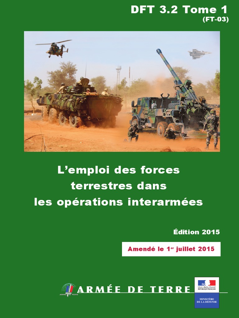 FT-03 L'emploi Des Forces Terrestres Dans Les Opérations Interarmées | PDF