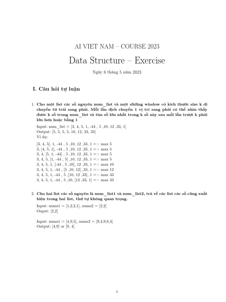 Exercise | PDF