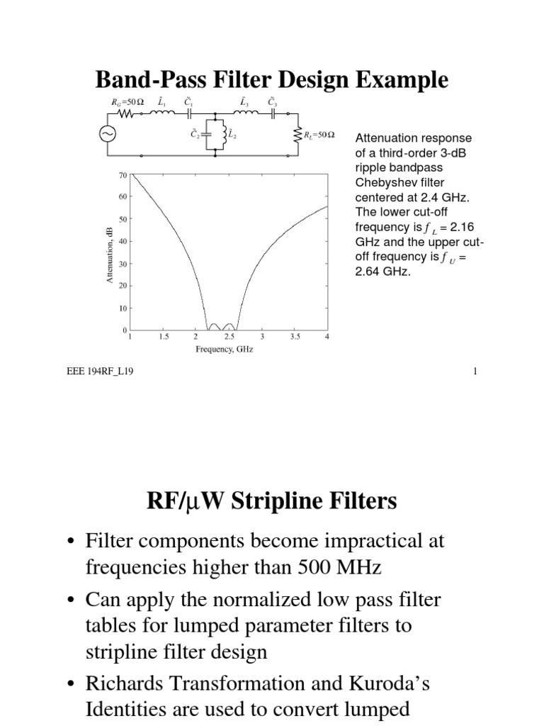 Band Pass+Filter+Design+Example | PDF | Electrical Circuits | Signal ...