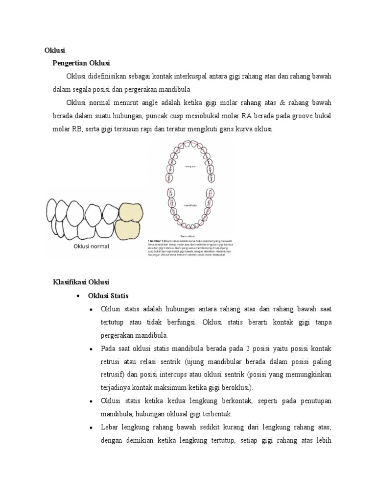 Oklusi 1 | PDF | Seni & Disiplin Bahasa