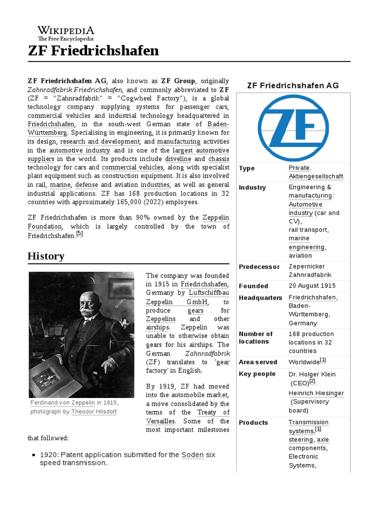 ZF Friedrichshafen | PDF