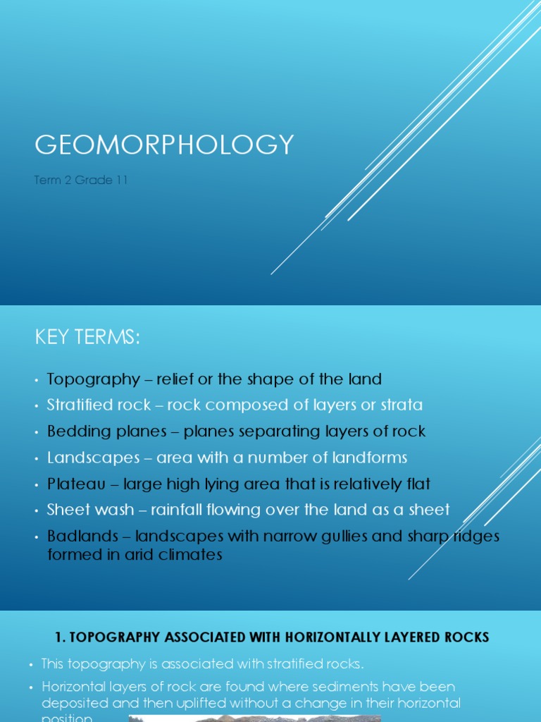 Geomorphology Grade11 | PDF | Erosion | Valley