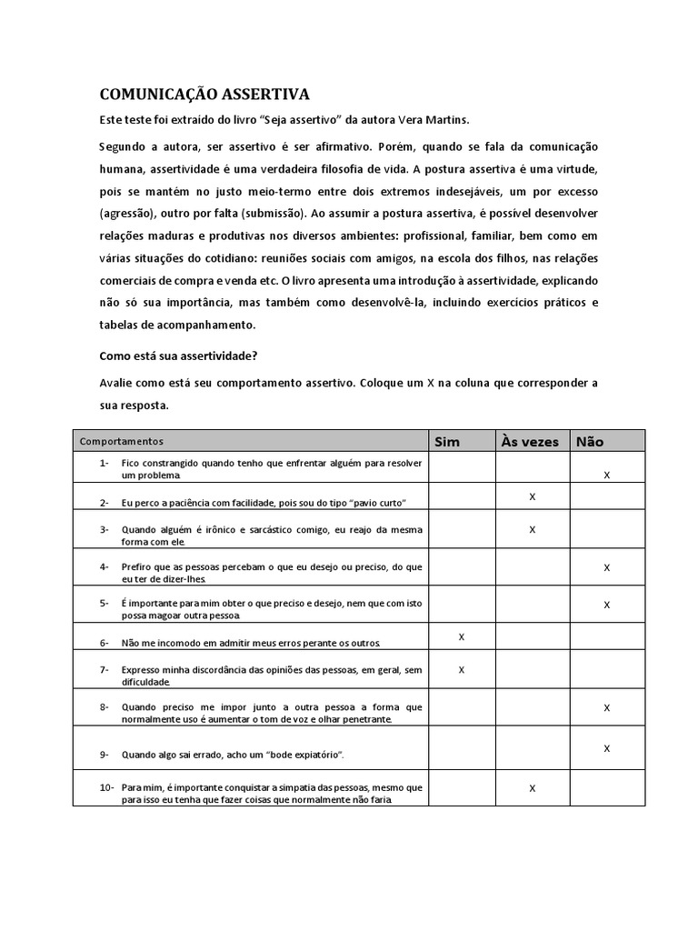 Assertividade 1 | PDF
