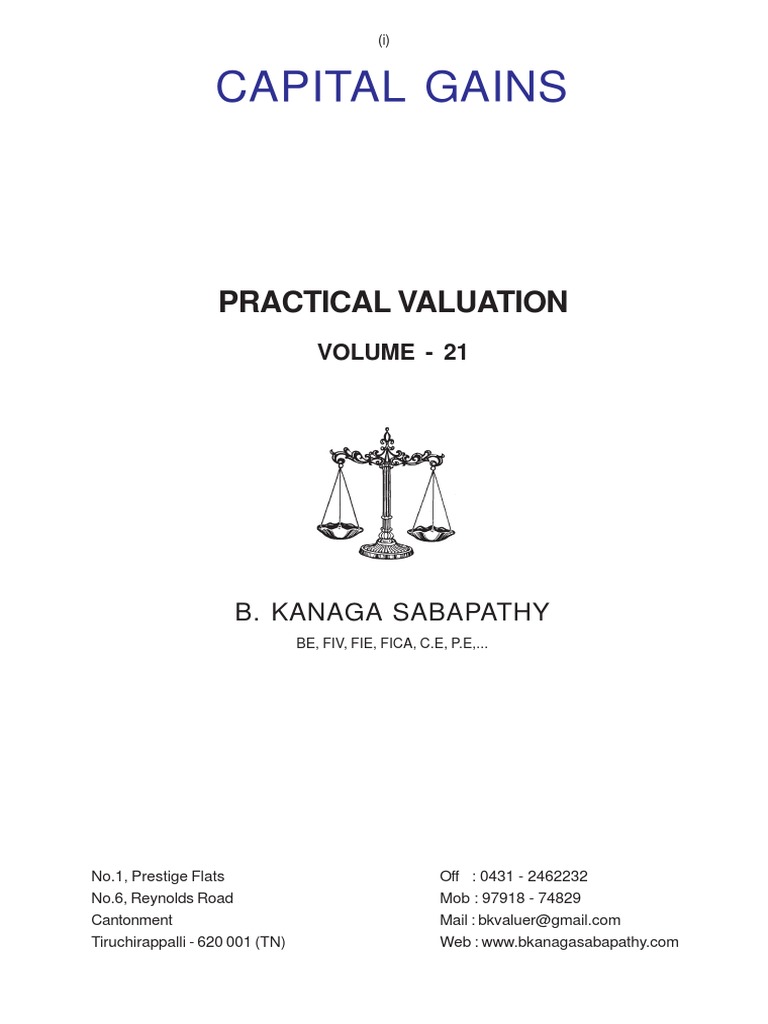 Practical Valuation - Volume 21 - Capital Gains | PDF