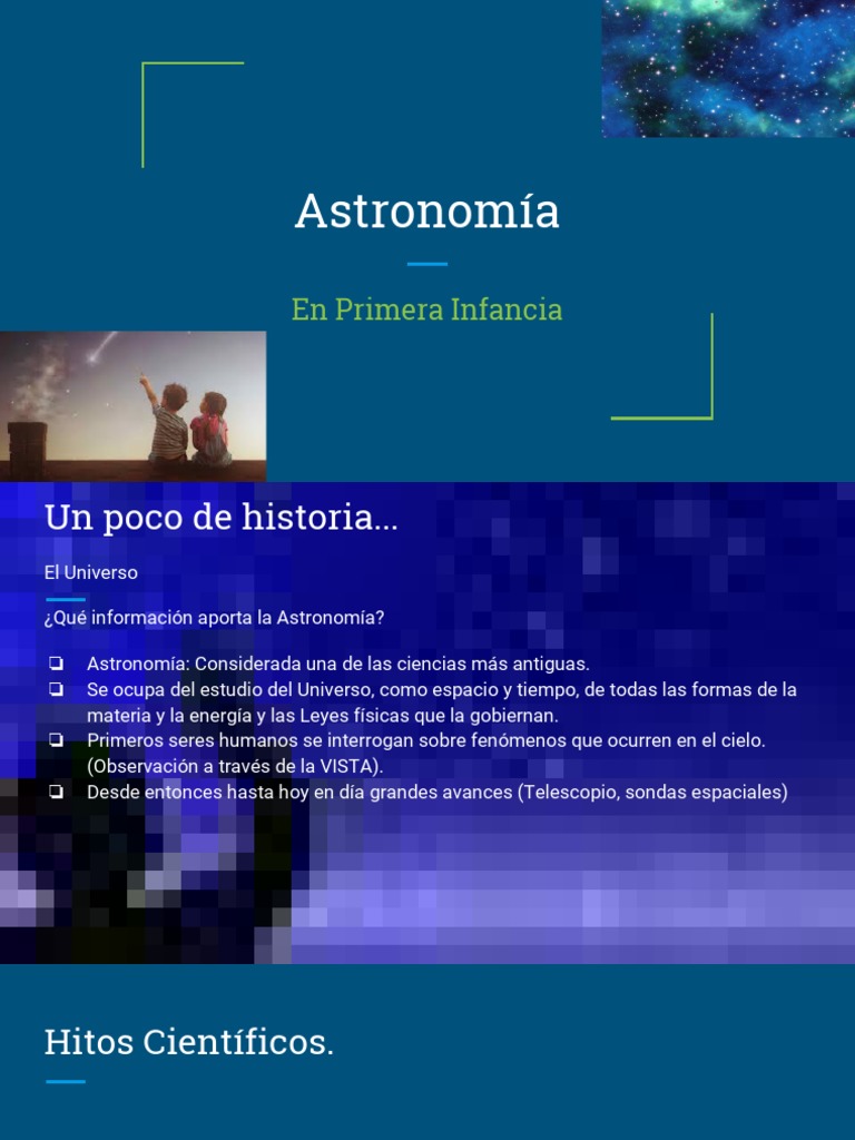 Astronomía en El Nivel Inicial | PDF