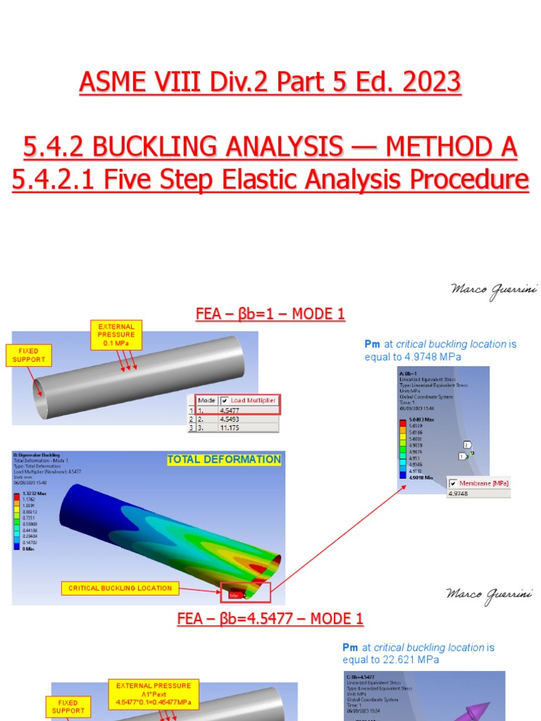 Buckling Analysis per ASME VIII Div.2 | PDF