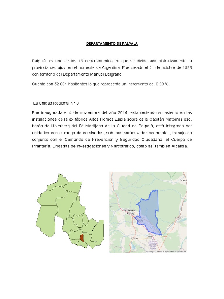 departamento palpala | PDF