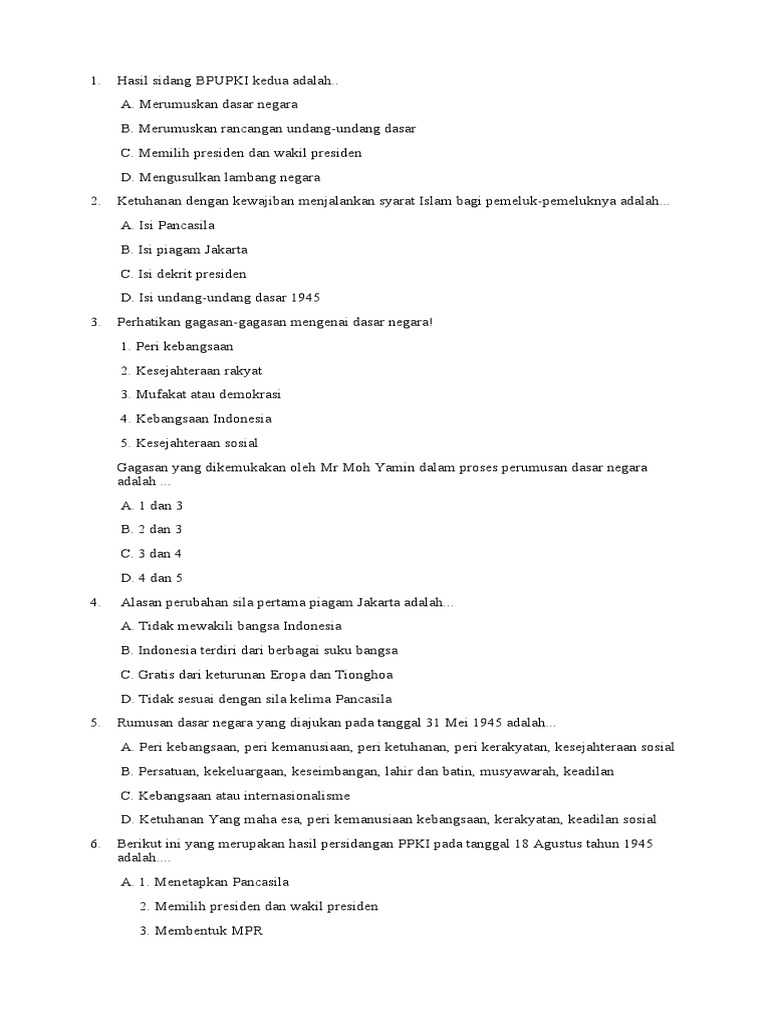 Soal US PPKN 23 | PDF