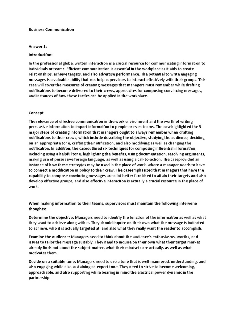 1106 Business Communication | PDF