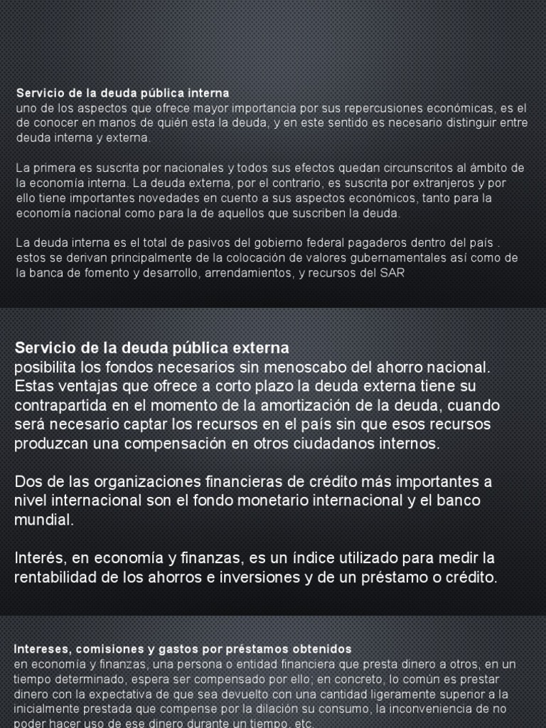 Deuda Pública: Interna vs Externa | PDF