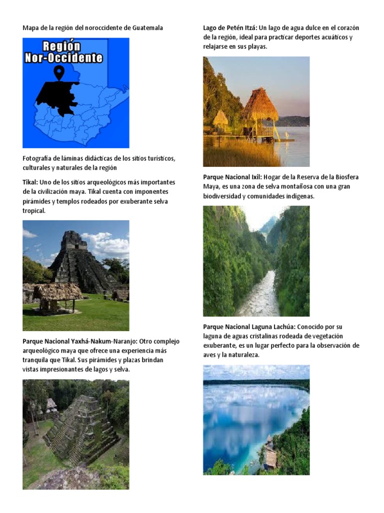 Mapa de la región del noroccidente de Guatemala | PDF | Guatemala | Selva