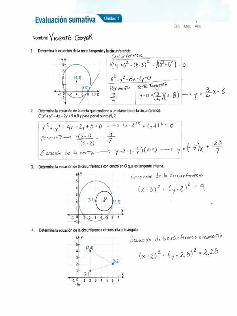 Evaluación Sumativa Unidad 4 Mates | PDF | Formas geométricas ...
