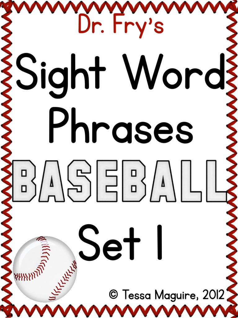 Sight Word Phrases Set 1: Dr. Fry's | PDF | Language Arts & Discipline