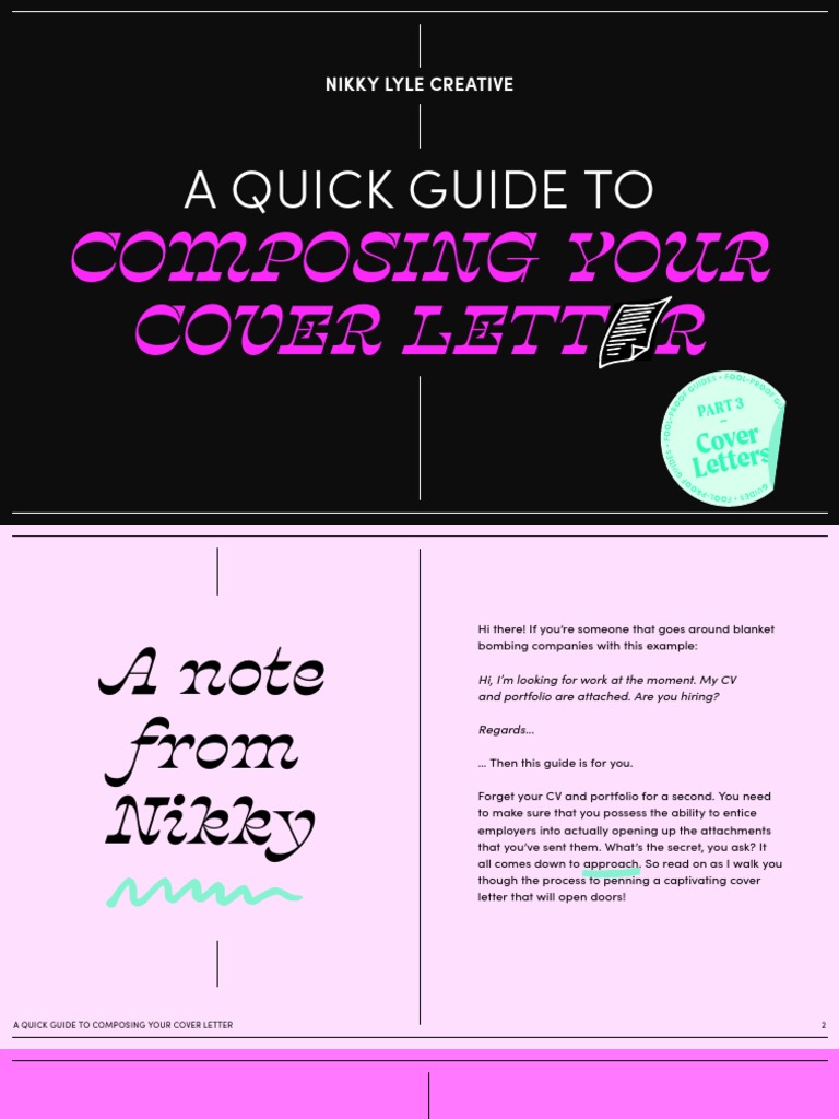 Crafting Your Cover Letter Guide | PDF
