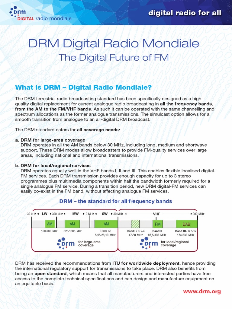 Presentation 03 - DRM The Digital Future of FM | PDF
